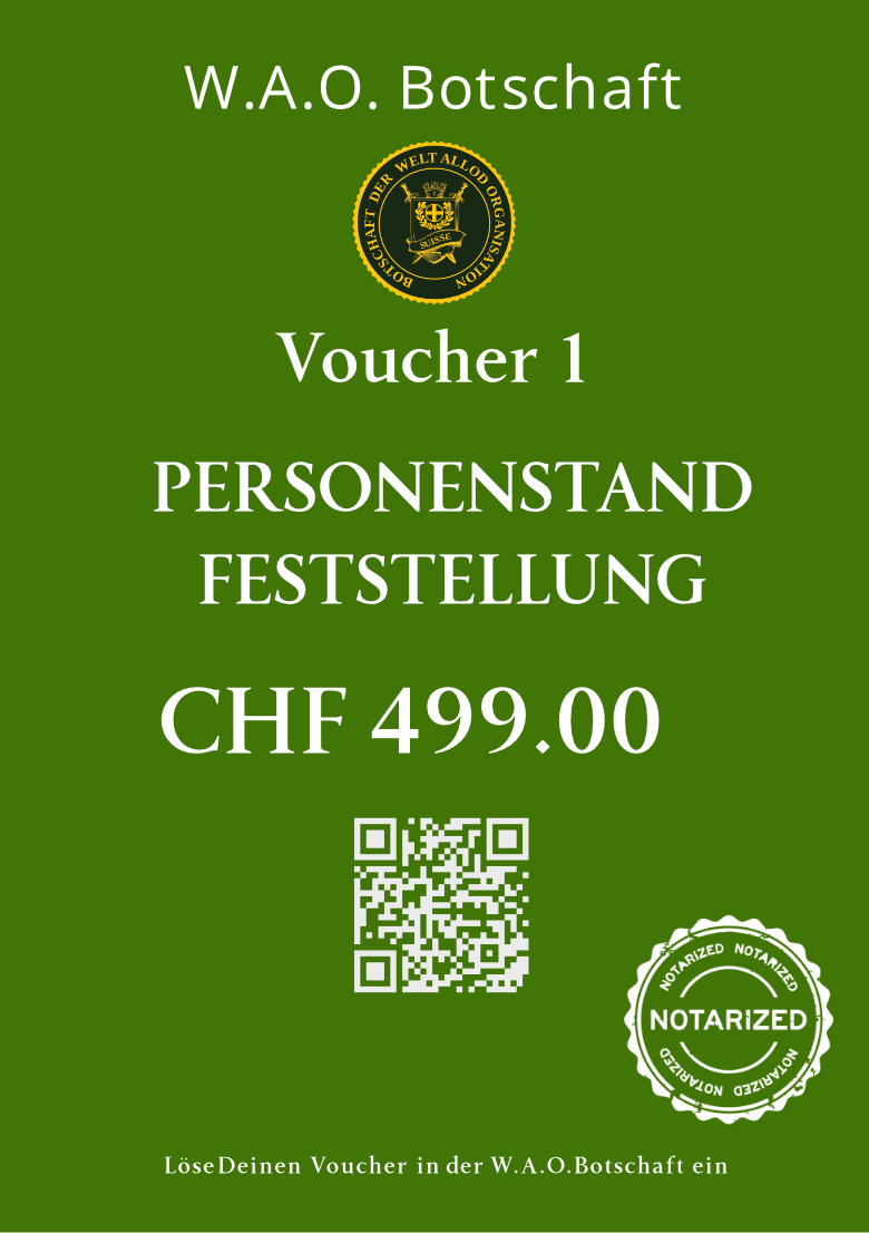 Voucher für Zivilstand Feststellung – International - zivilschutzverein.org